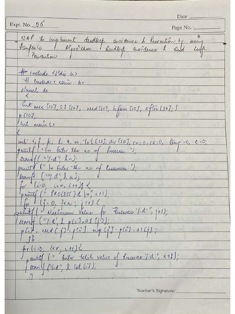 Os 5 Lab Experiment | PDF