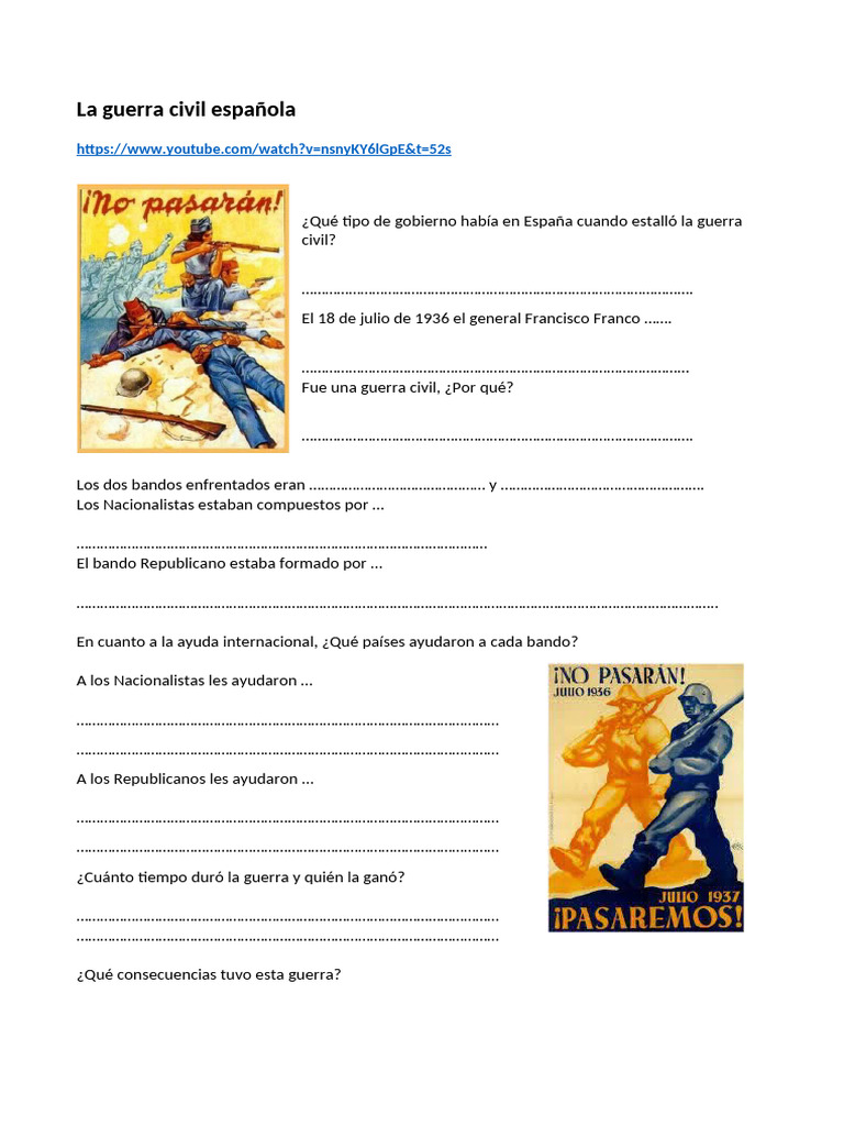 01 La Guerra Civil Española GENIALLY | PDF