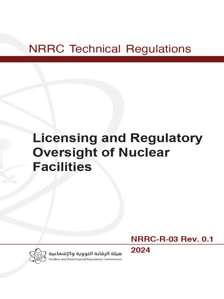 NRRC-R-03 Licensing and Regulatory Oversight of Nuclear Facilities ...