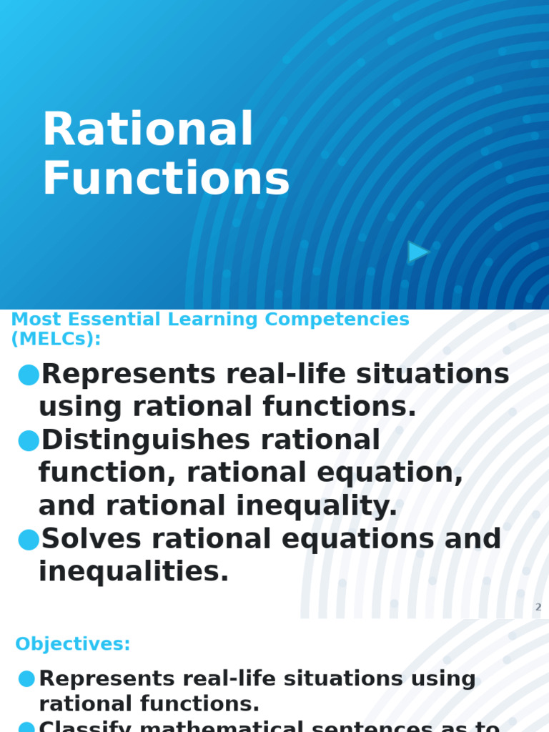 GenMath Quarter 1 Week 2.a Representing and Solving Rational Equations ...