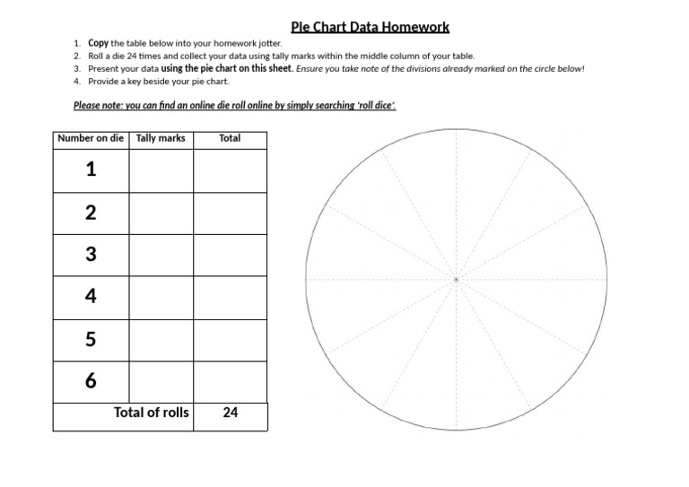 Pie Chart Activity for Students | PDF