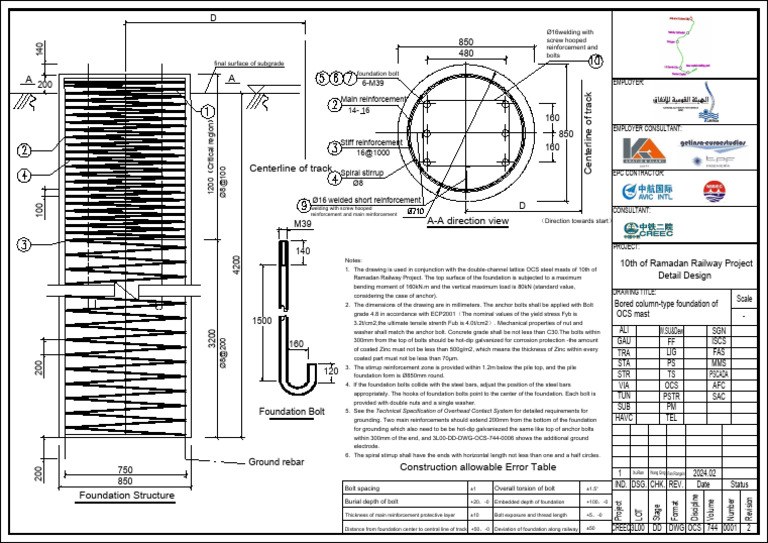 CREEC-3L00-DD-DWG-OCS-744-0001 | PDF | Screw | Mechanical Engineering