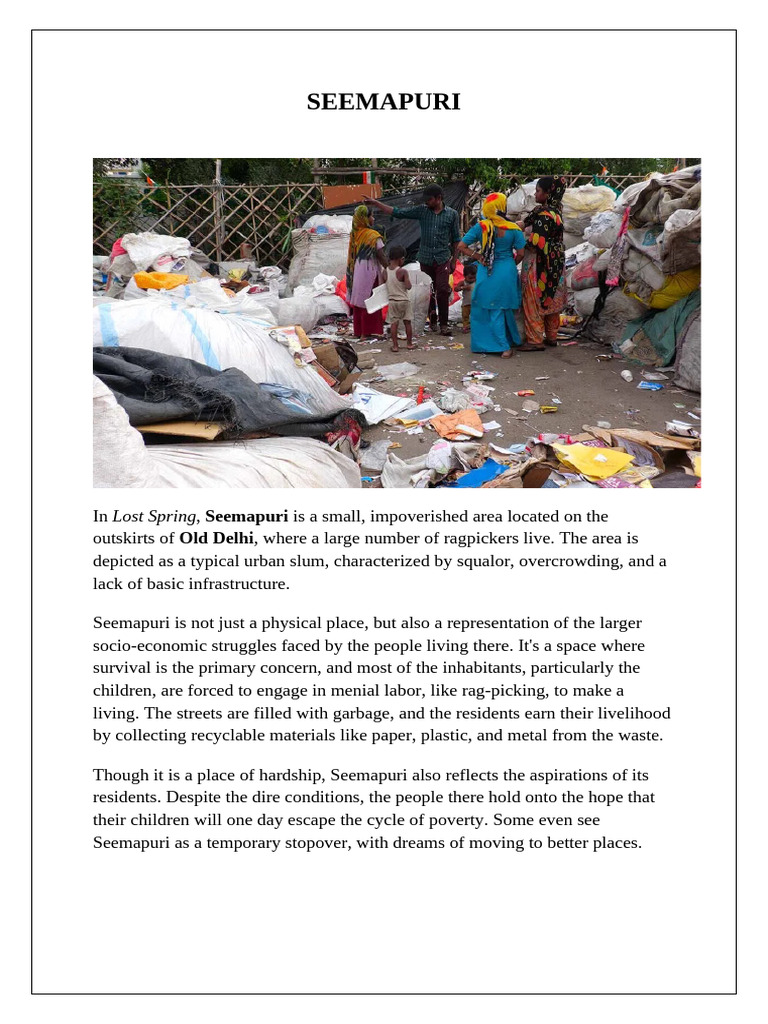 Seemapuri: A Struggle for Survival | PDF