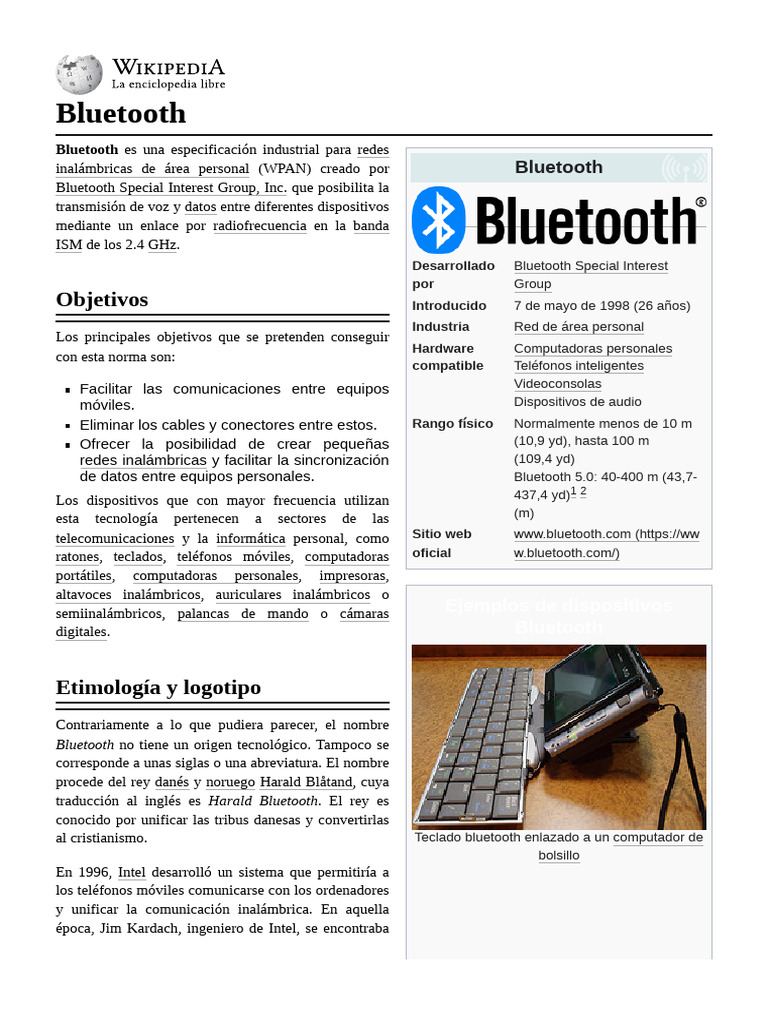 Bluetooth | PDF | Bluetooth | Wifi