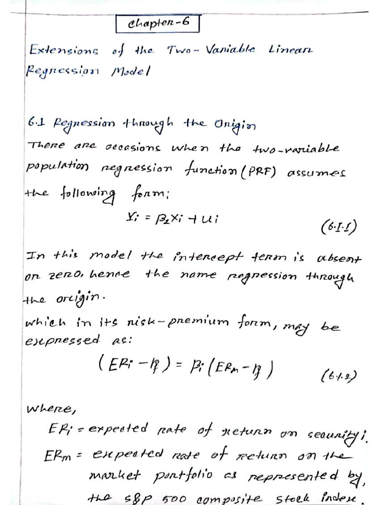 Econometrics assignment_1 | PDF