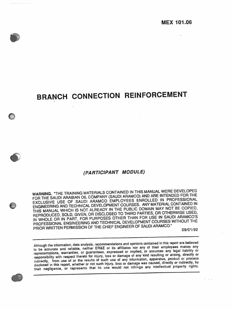 6-Branch Connection Reinforcement | PDF