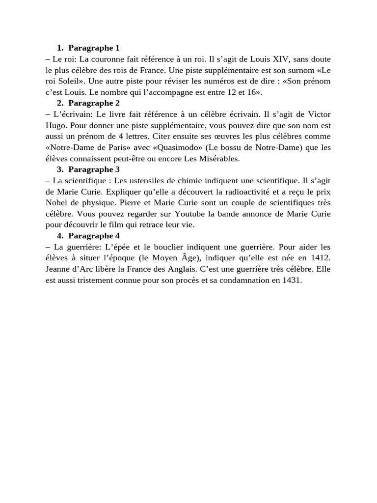 Figures emblématiques de l'histoire française | PDF