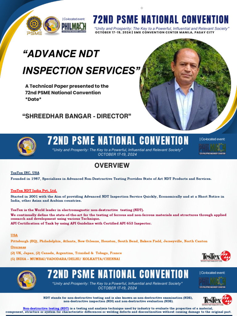 72nd PSME National Convention Overview | PDF | Nondestructive Testing ...