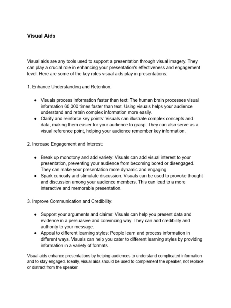 238 793 Visual Aids | PDF | Communication | Human Communication