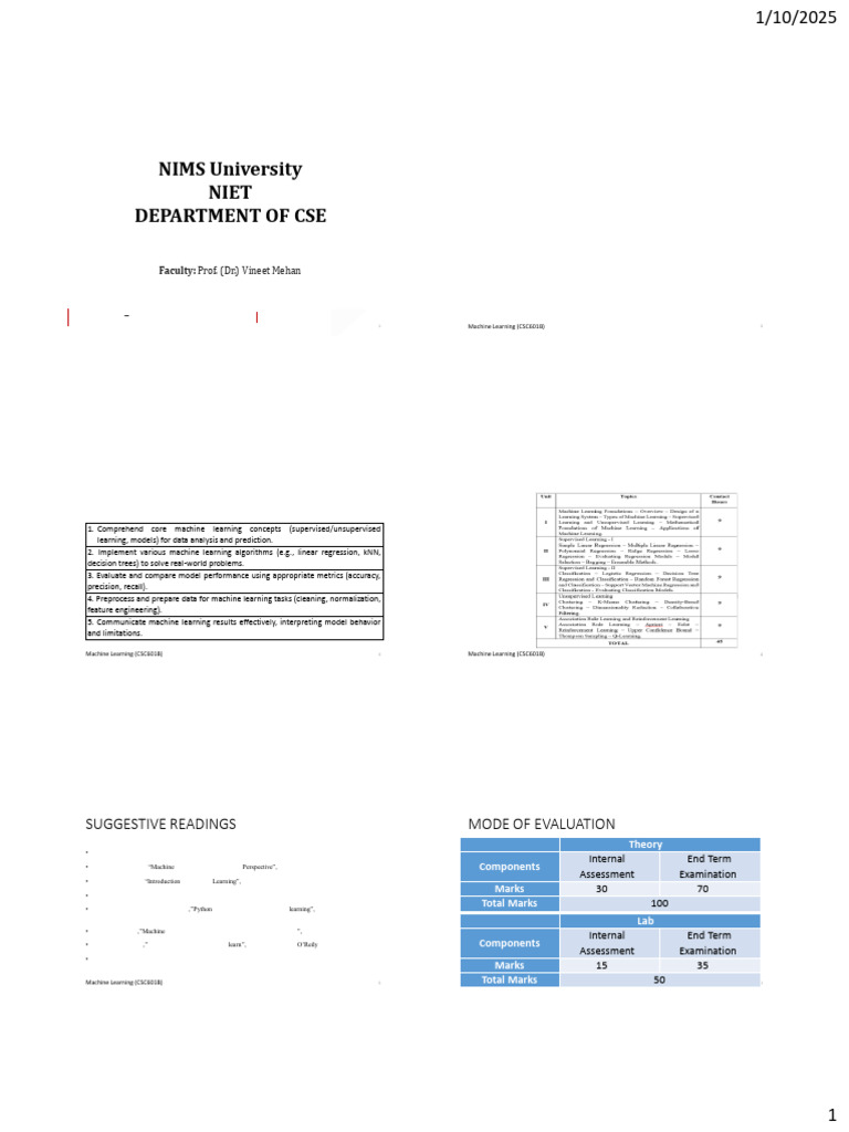 Lecture 6 Unsupervised Learning Pdf Machine Learning Artificial Intelligence