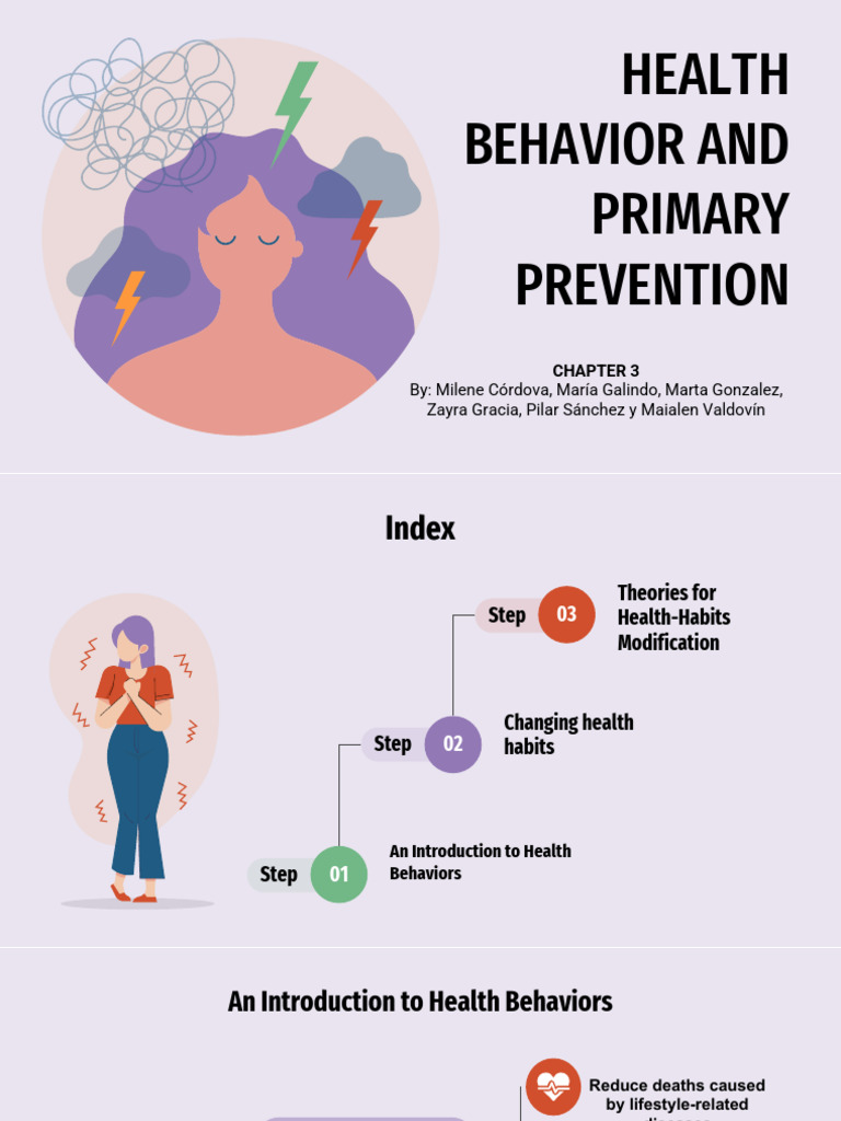 Health Behavior and Primary Prevention | PDF | Behavior | Attitude ...