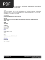 Guidelines for Acute Behavioural Disturbance | PDF | Emergency ...