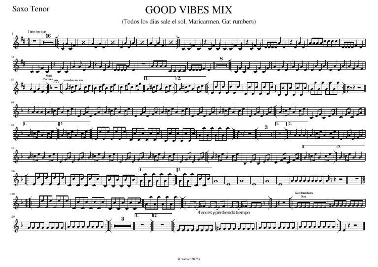 Good Vibes Mix: Saxophone Playlist | PDF