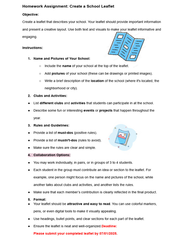School Leaflet Creation Guide | PDF