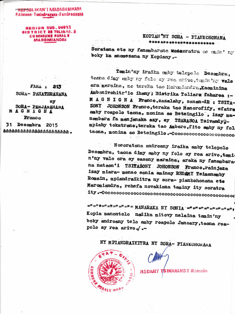 KOPIA MAROMIANDRA | PDF