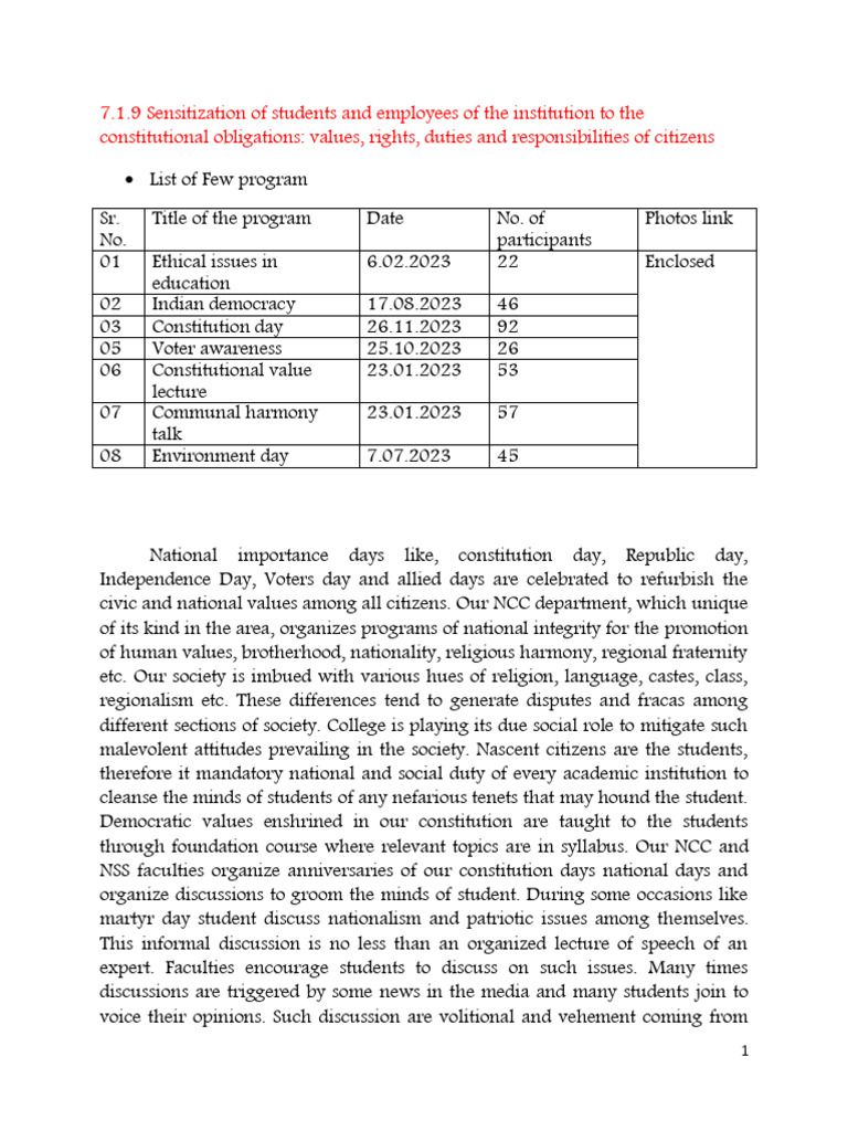 Civic Education Programs for Students | PDF | Citizenship | Political ...