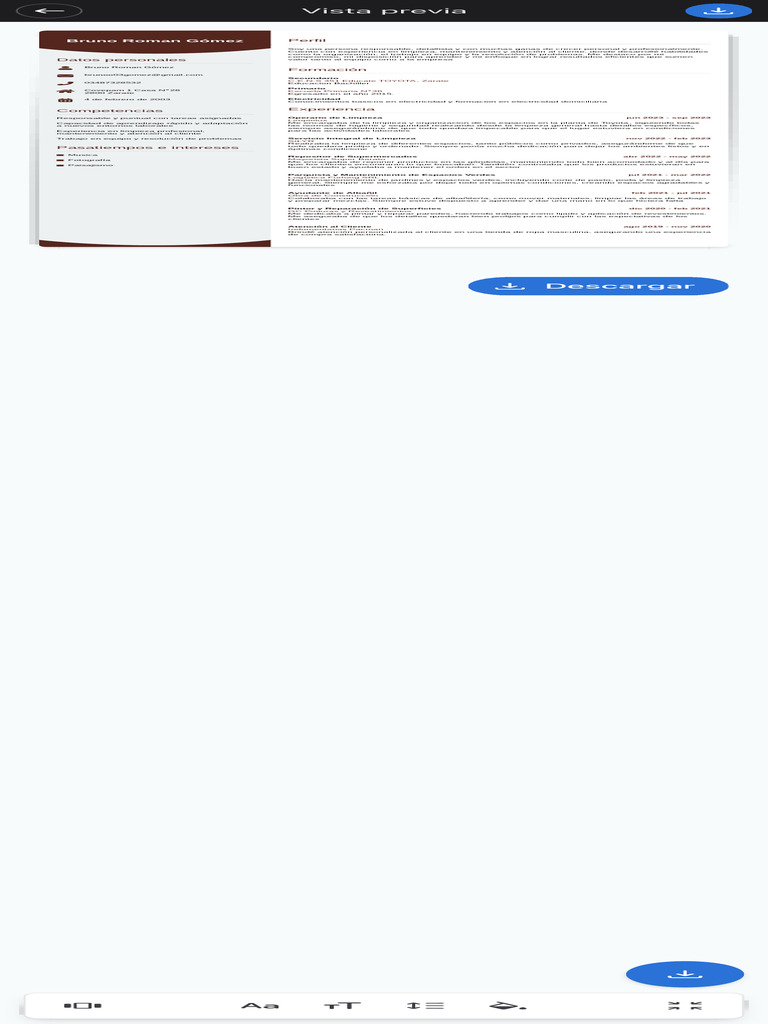 Bruno - Roman - Gomez - CV - PDF - CVwizard | PDF