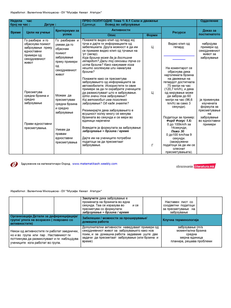 Fiz 8 15 Voved Vo Zabrzuvanje | PDF