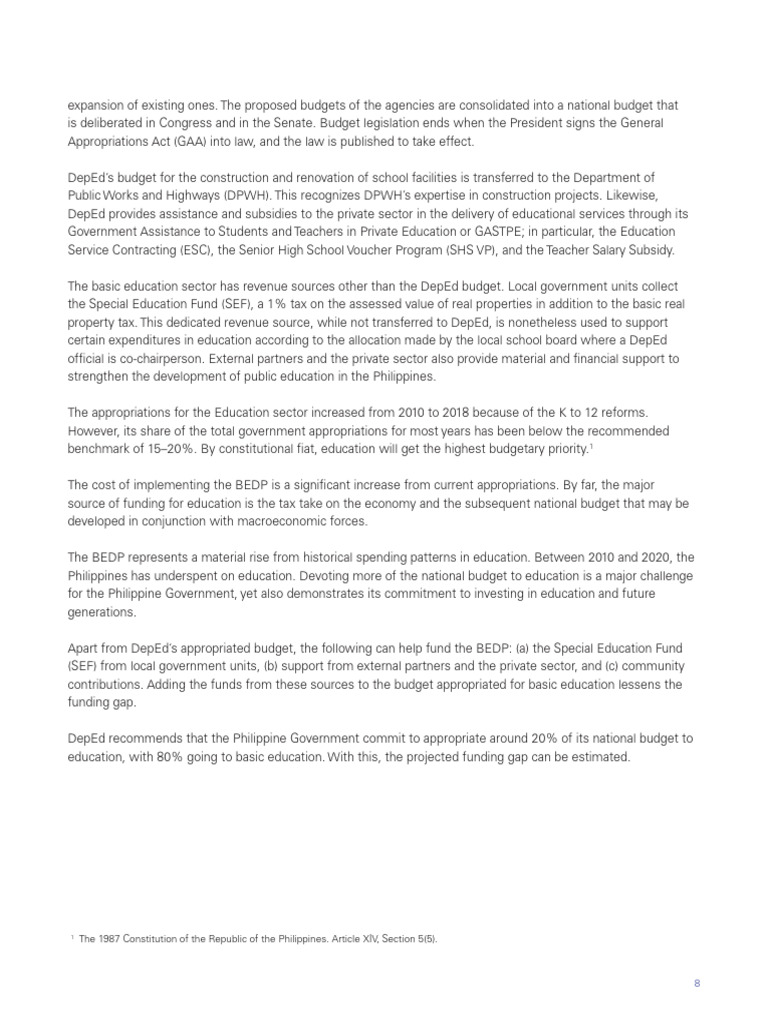 Deped Order - s2022 - 024 Adoption of The B E D Plan 2030 Sy Overall ...