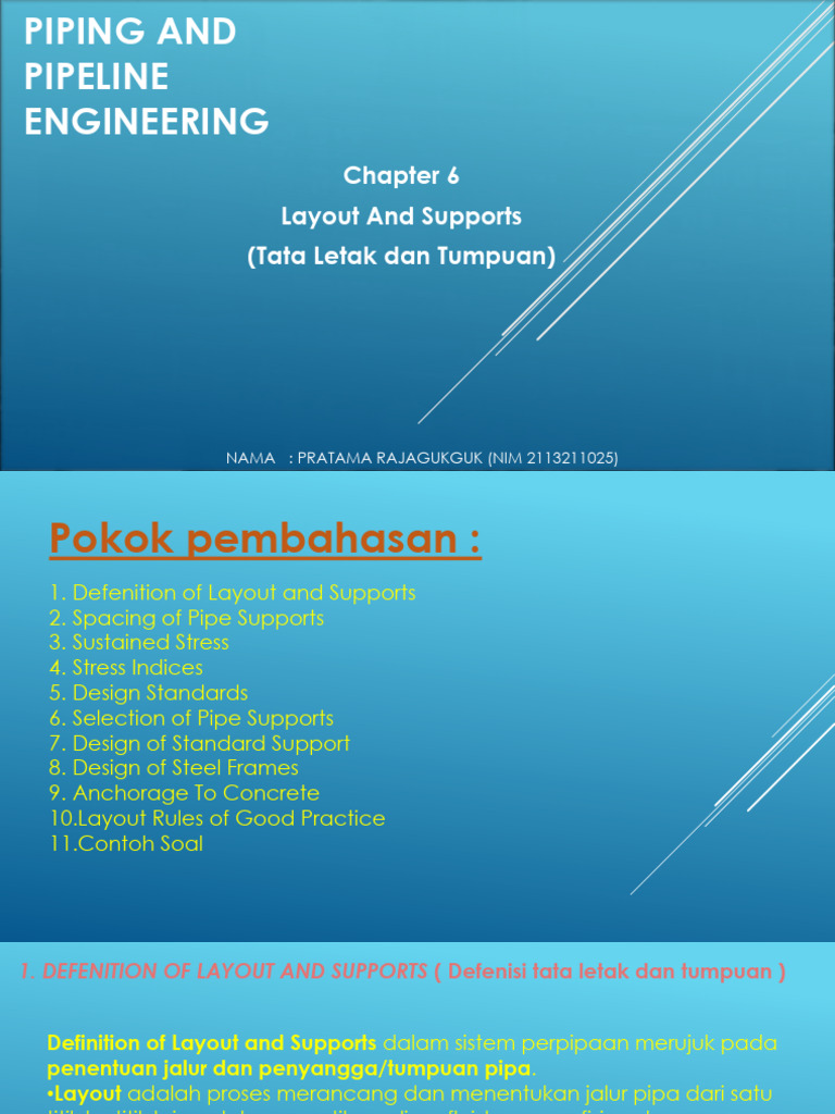Presentasi-Piping and Pipeline Engineering | PDF