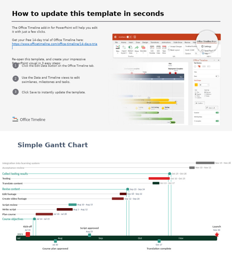 Simple Gantt Chart Example | PDF | Software | Computing