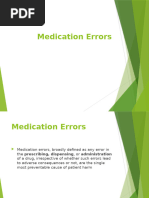 Medication Errors Ppt 1 | PDF | Medical Error | Chemistry