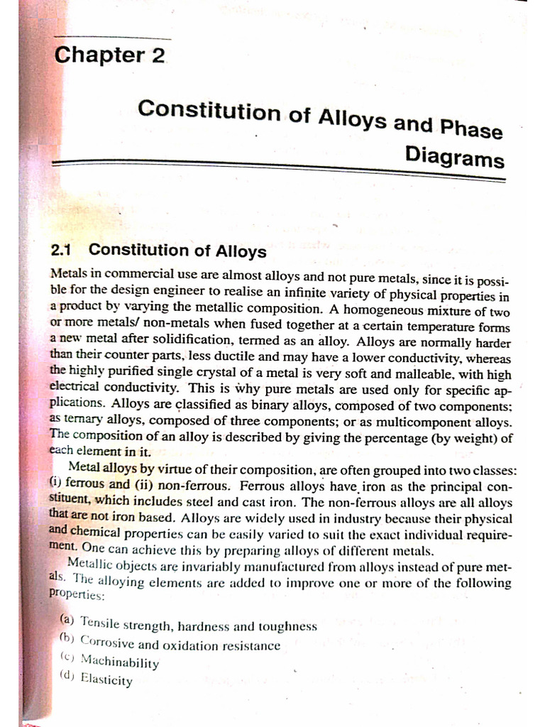 Alloys and Phase Diagrams | PDF