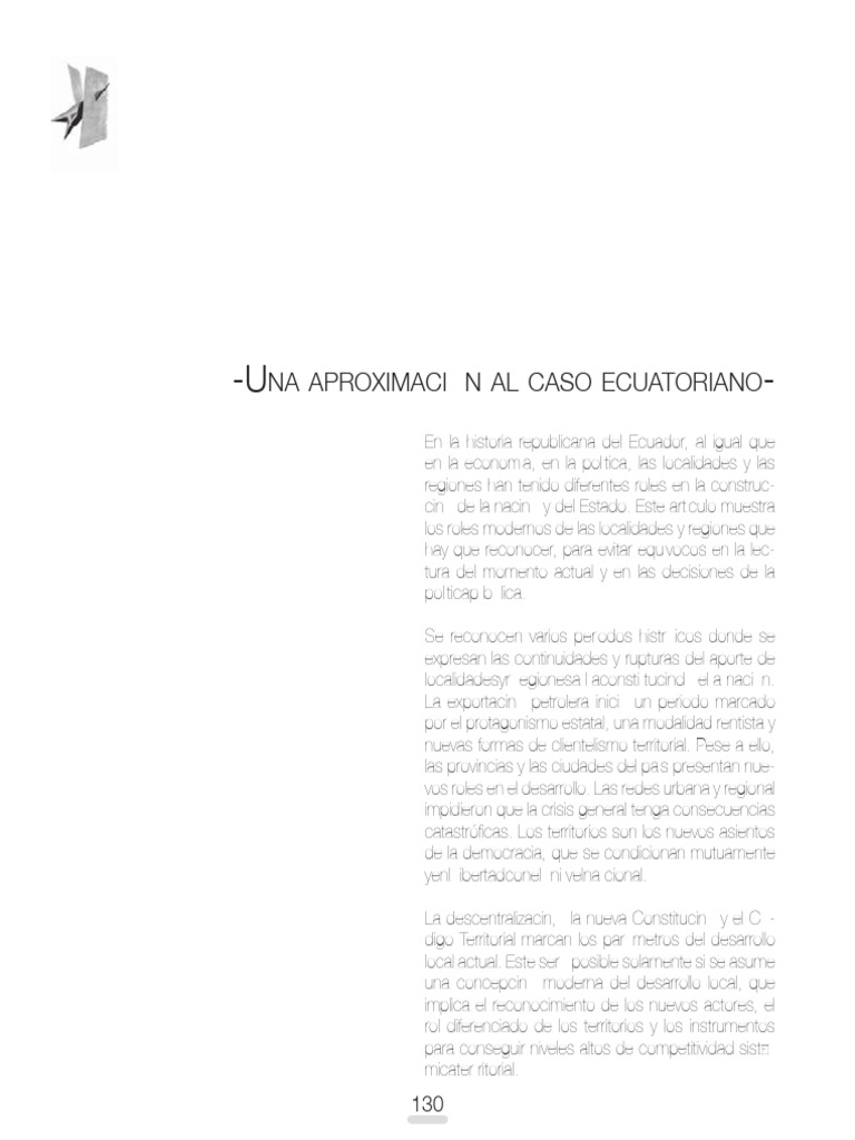 Roles de localidades en el Ecuador | PDF | Estado (política) | Ecuador
