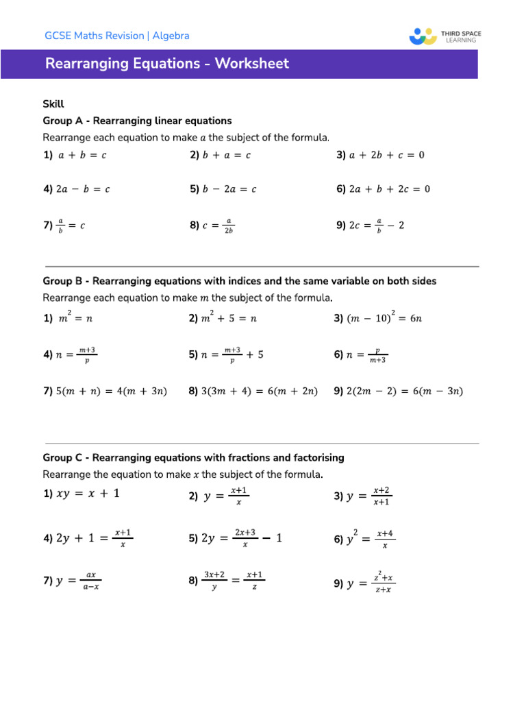 Make X The Subject | PDF