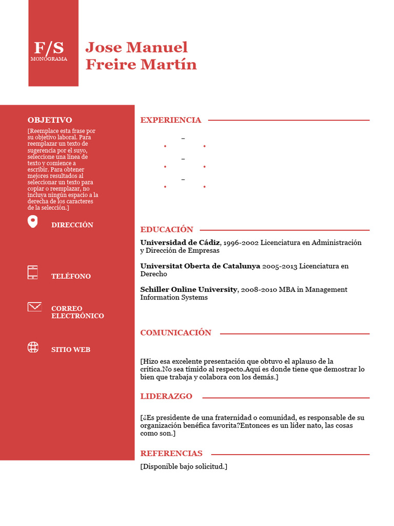 CV de Jose Manuel Freire Martín | PDF