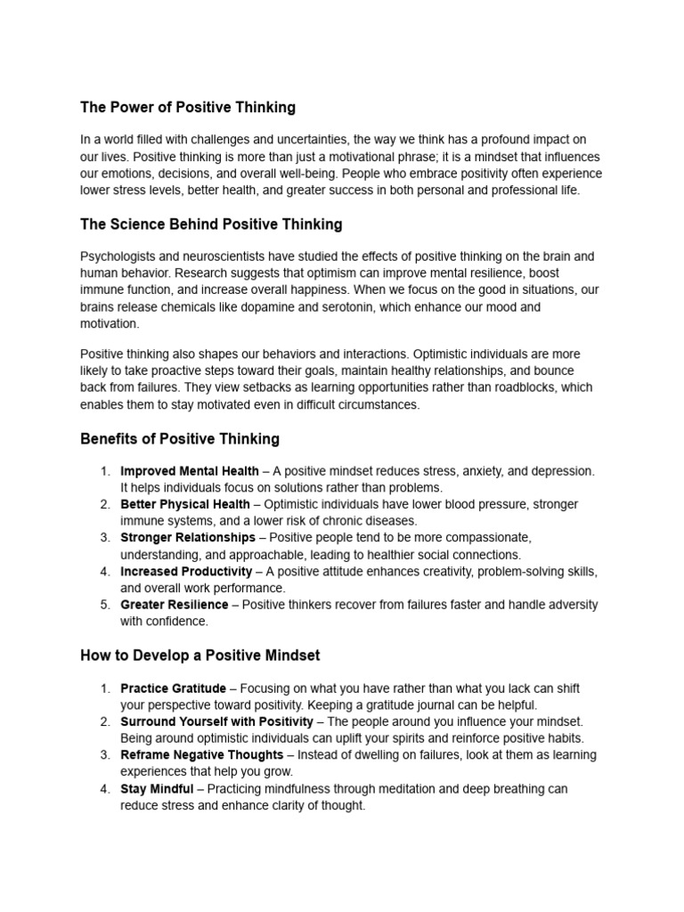 3 | PDF | Optimism | Mindset