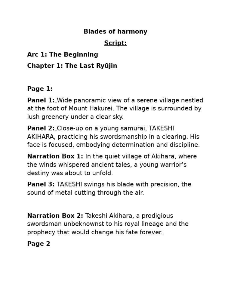 script blades of harmony | PDF | Volcano | Ghosts