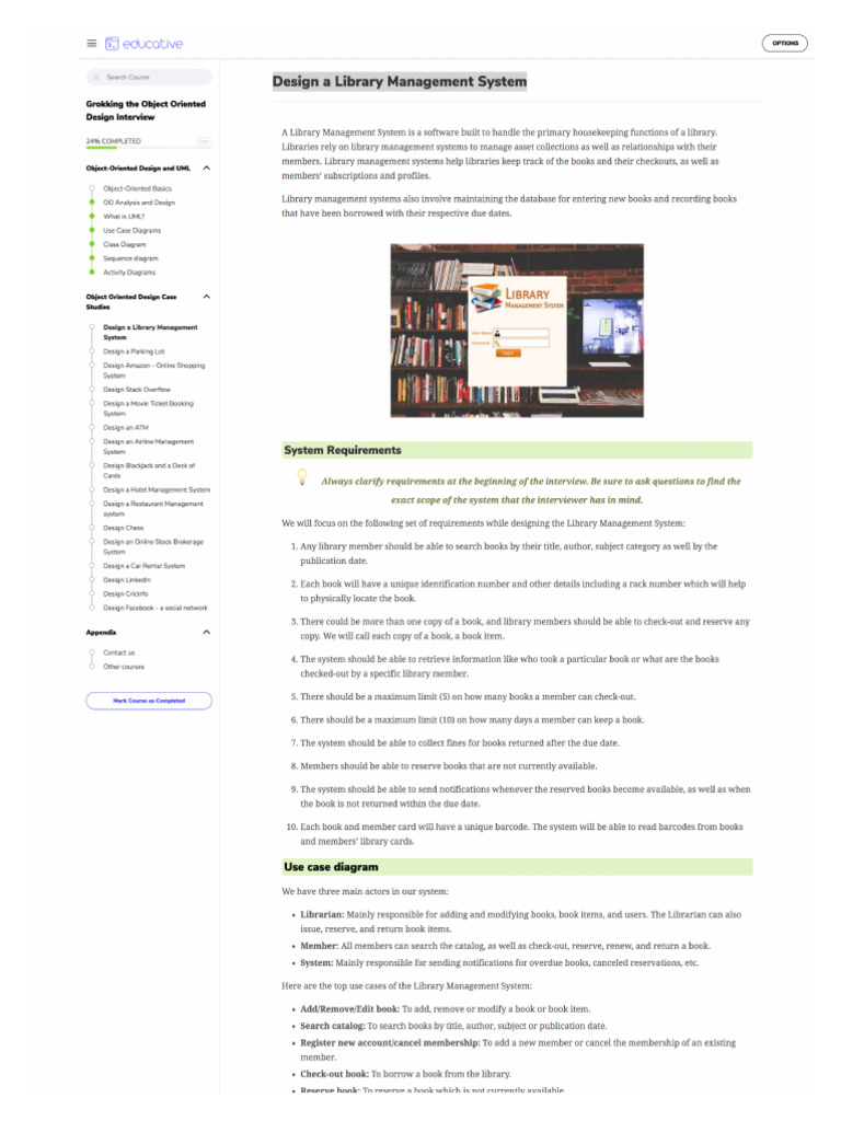 Design A Library Management System | PDF