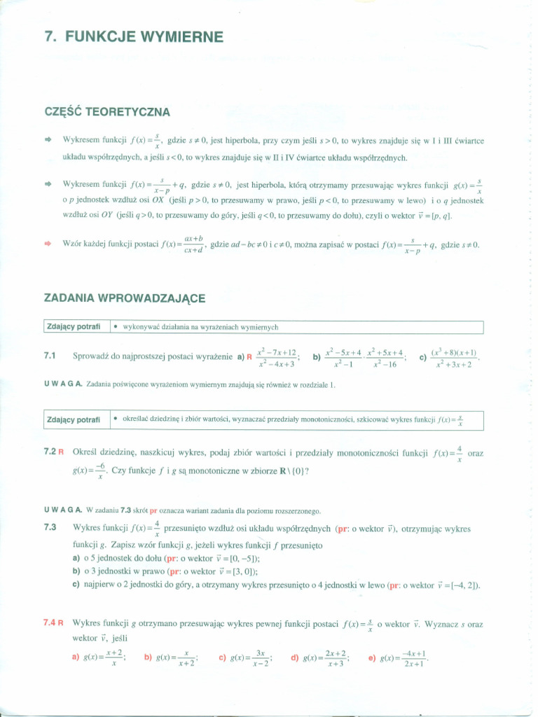 Kiełbasa CZ1 R7 Funkcje Wymierne | PDF