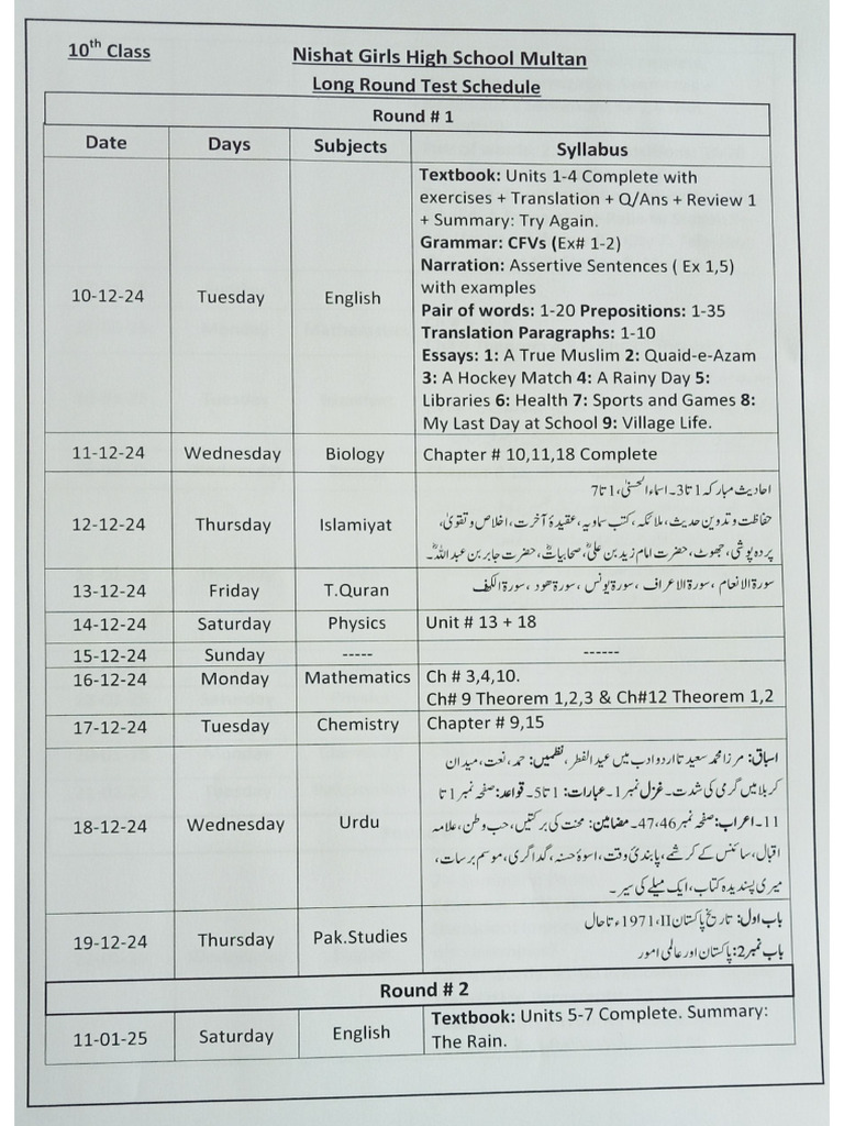 10th Long Round-1 | PDF