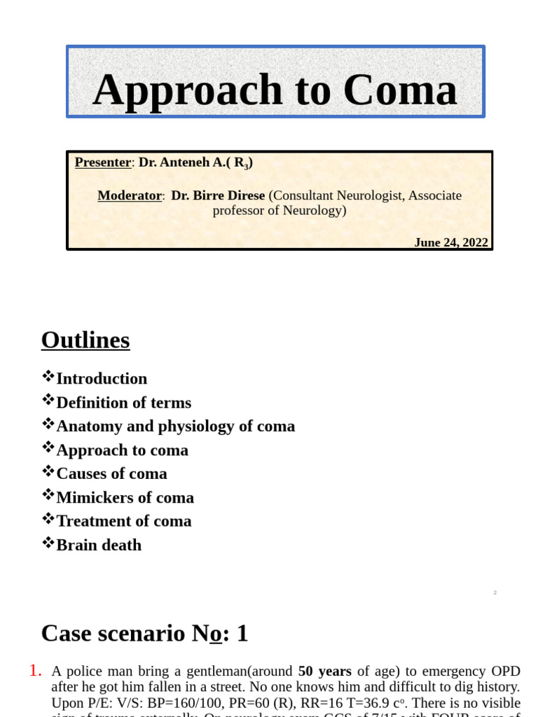 Coma | PDF | Coma | Brainstem