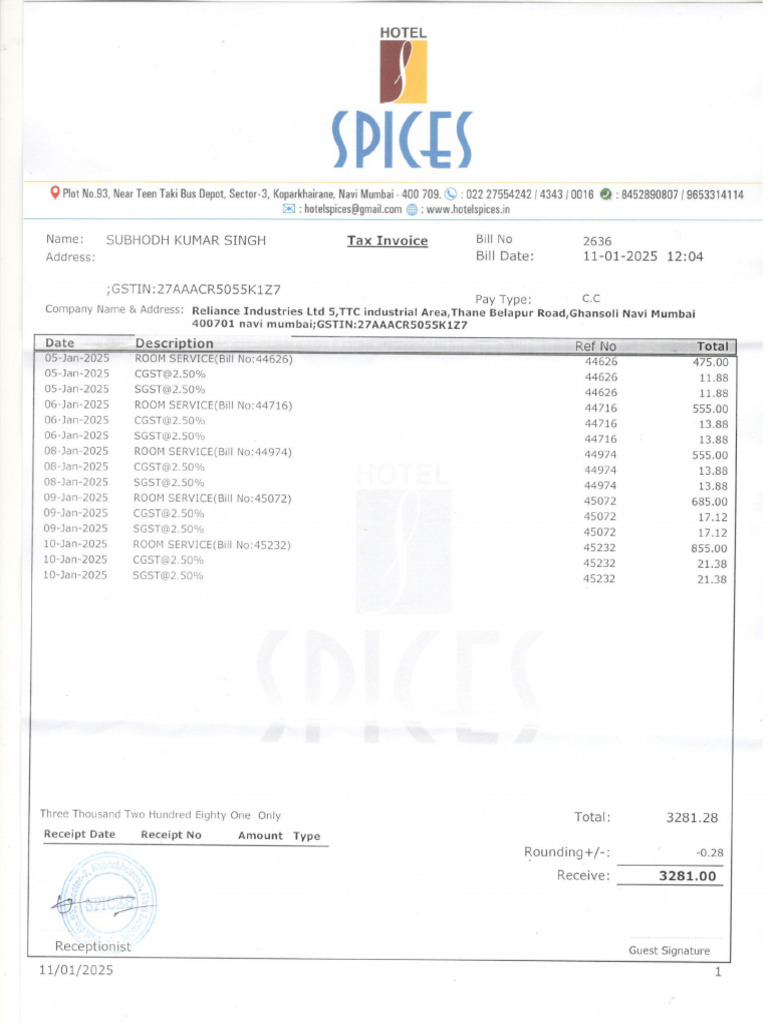 Food Bill | PDF