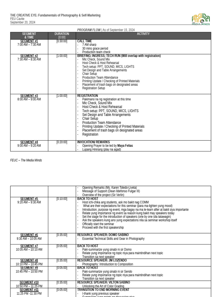 The Creative Eye - Continuity Script | PDF | The Arts