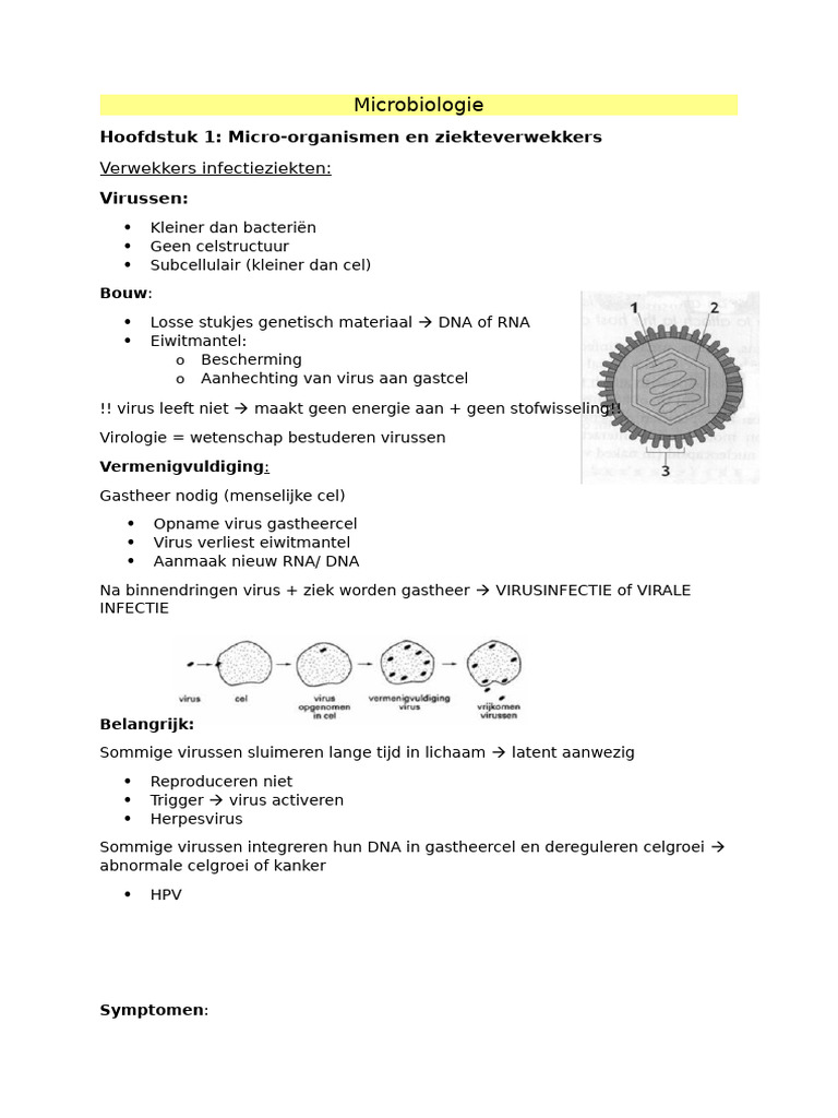 Microbiologie (samenvatting) | PDF
