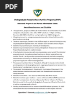 UROP for B.Tech Students at SRMIST | PDF | Course Credit | Mentorship