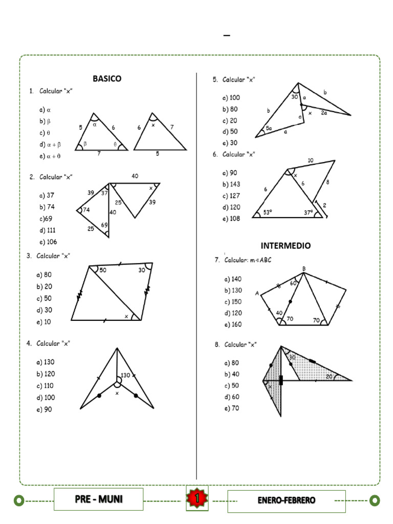 3ero-geometria-SEMANA 02 | PDF