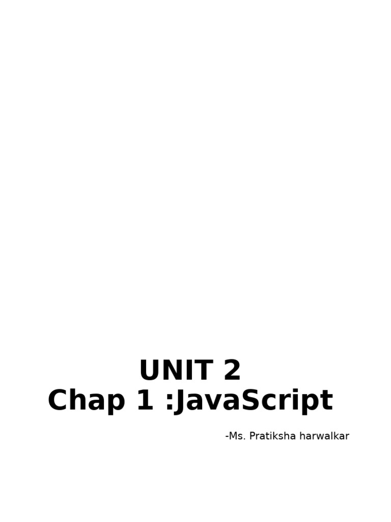 Javacsript Introduction | PDF | Java Script | Html Element