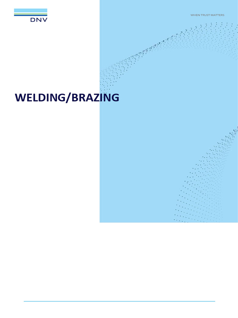DNV Welding/Brazing Certification Guide | PDF | Certification ...