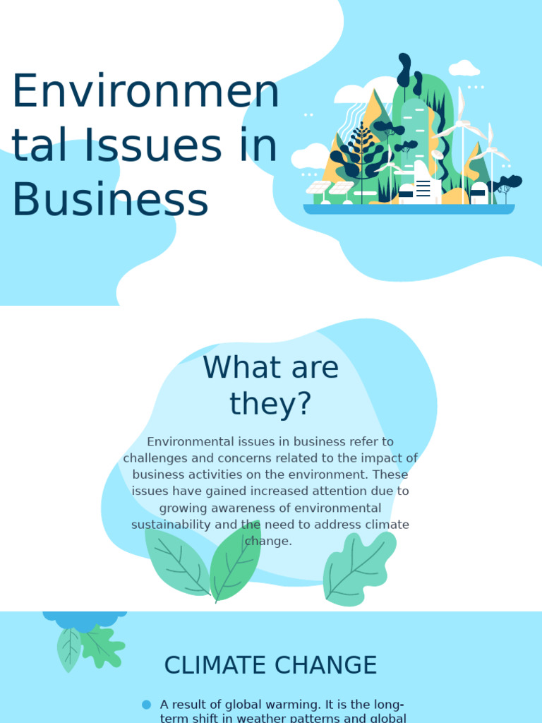 Environmental Issues | PDF | Climate Change | Pollution