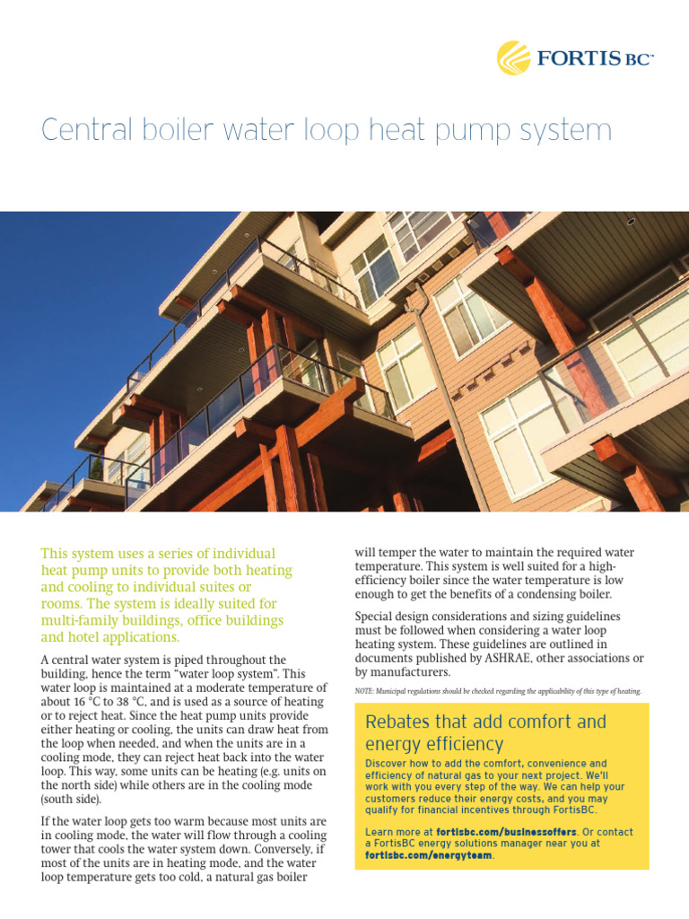 Central_Boiler_Water_Loop_Heat_Pump | PDF | Heat Pump | Boiler