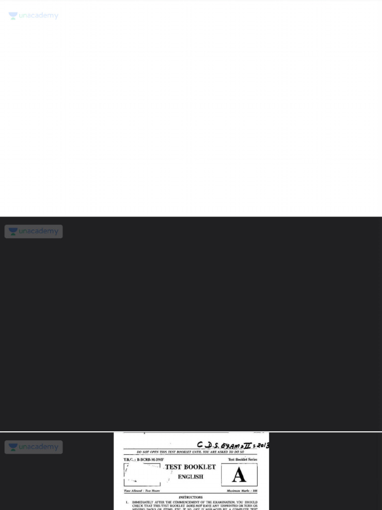 PYQ Practce Series Day 10 CDS 2 2013 Solution With Anno | PDF