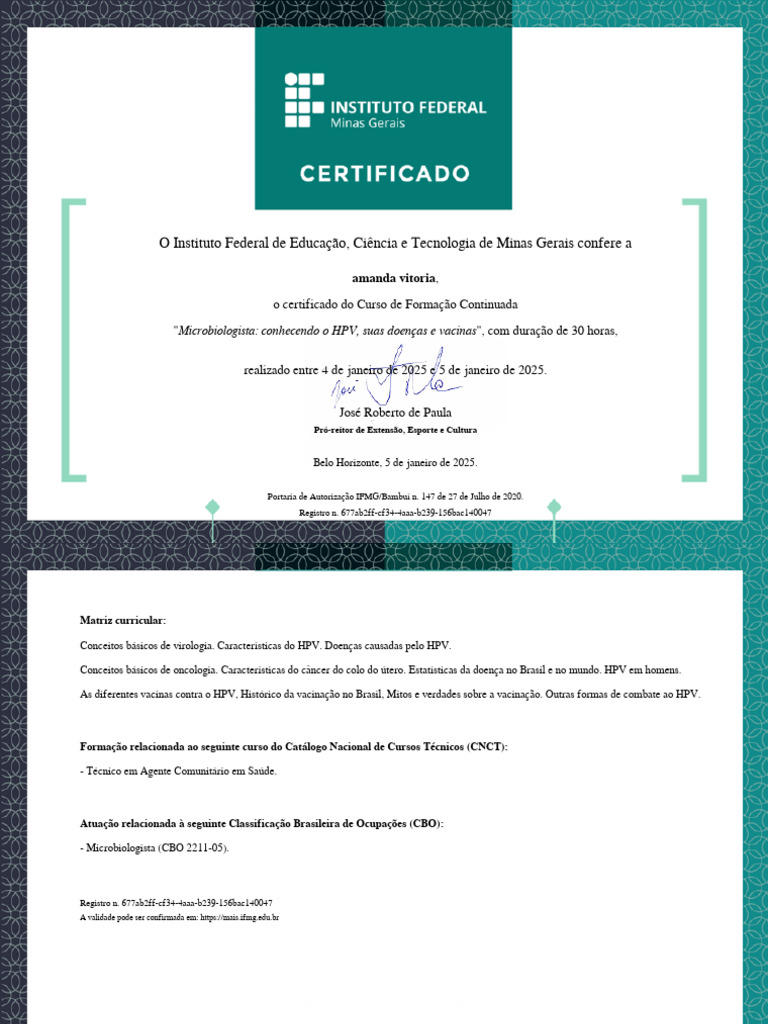 Certificado 1 | PDF