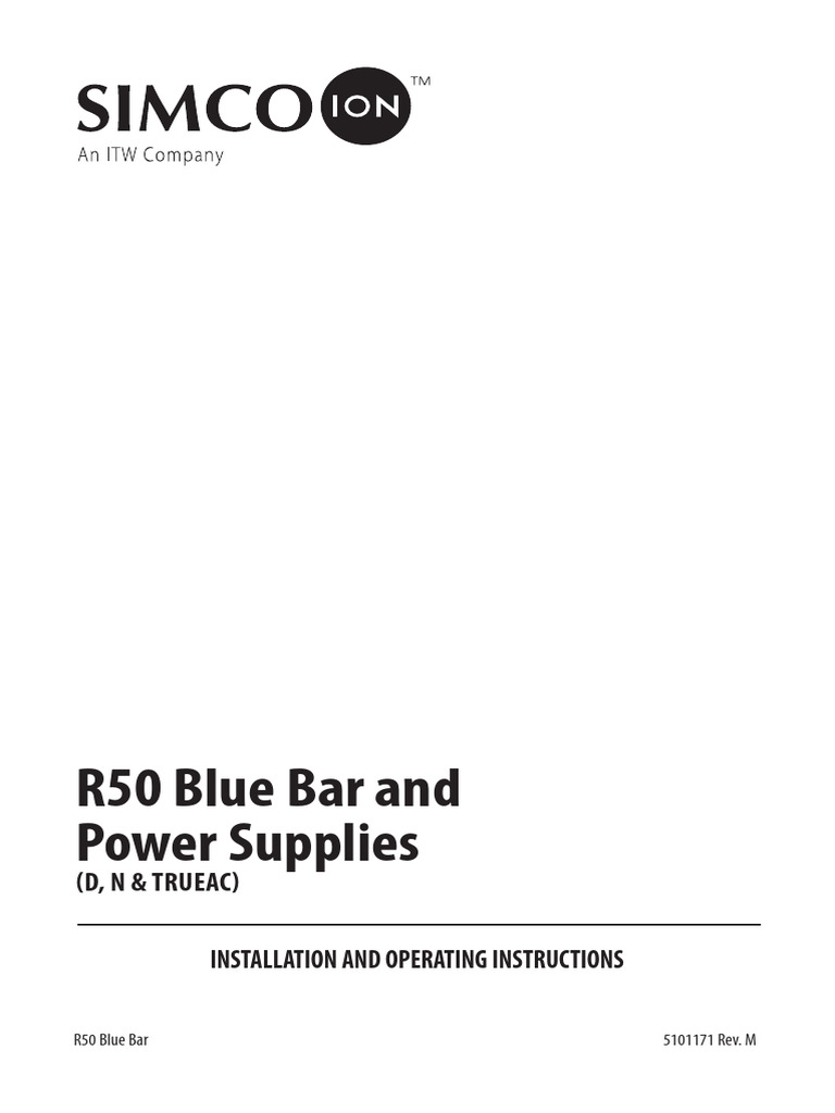 R50 Blue Bar User Manual RevK | PDF | Power Supply | Electrical Connector