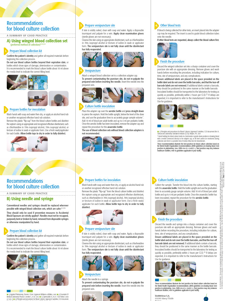 Blood Culture Flyer Collection | PDF | Medical Specialties | Medicine