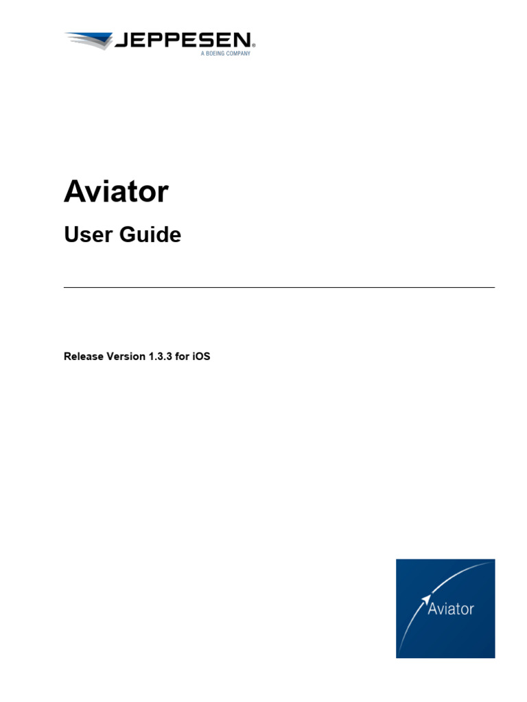 Aviator v1.3.3 iOS UserGuide | PDF | I Pad | Ios